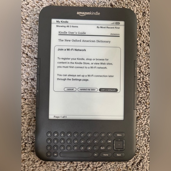 Amazon | Tablets & Accessories | Amazon Kindle Keyboard 3rd Generation ...